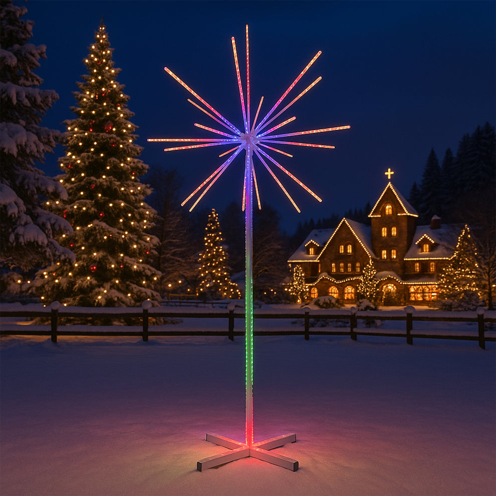 3.5m 3D Fireworks Standing Light