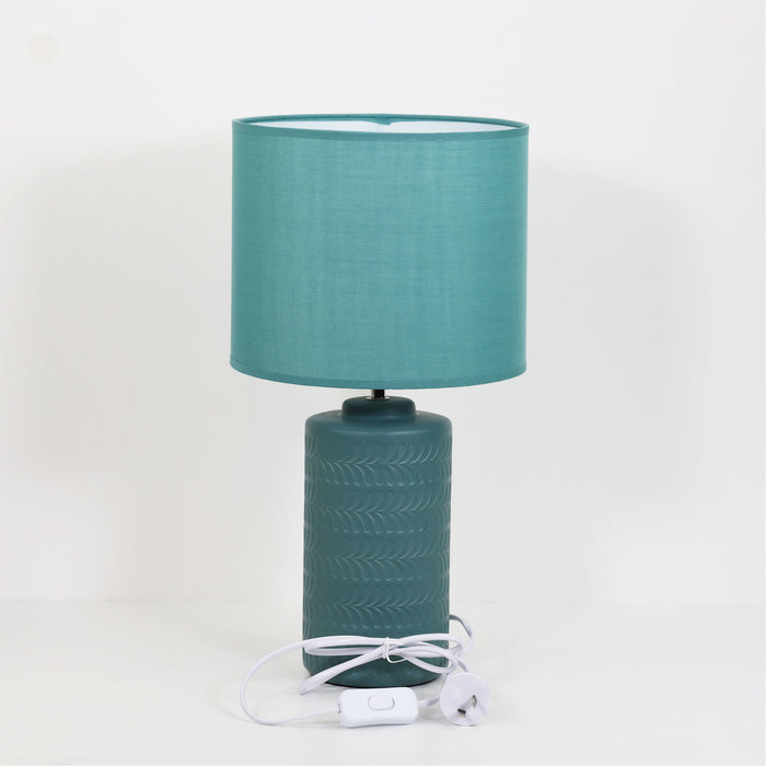 Jenny Ceramic Table Lamp Green — lightsuponline