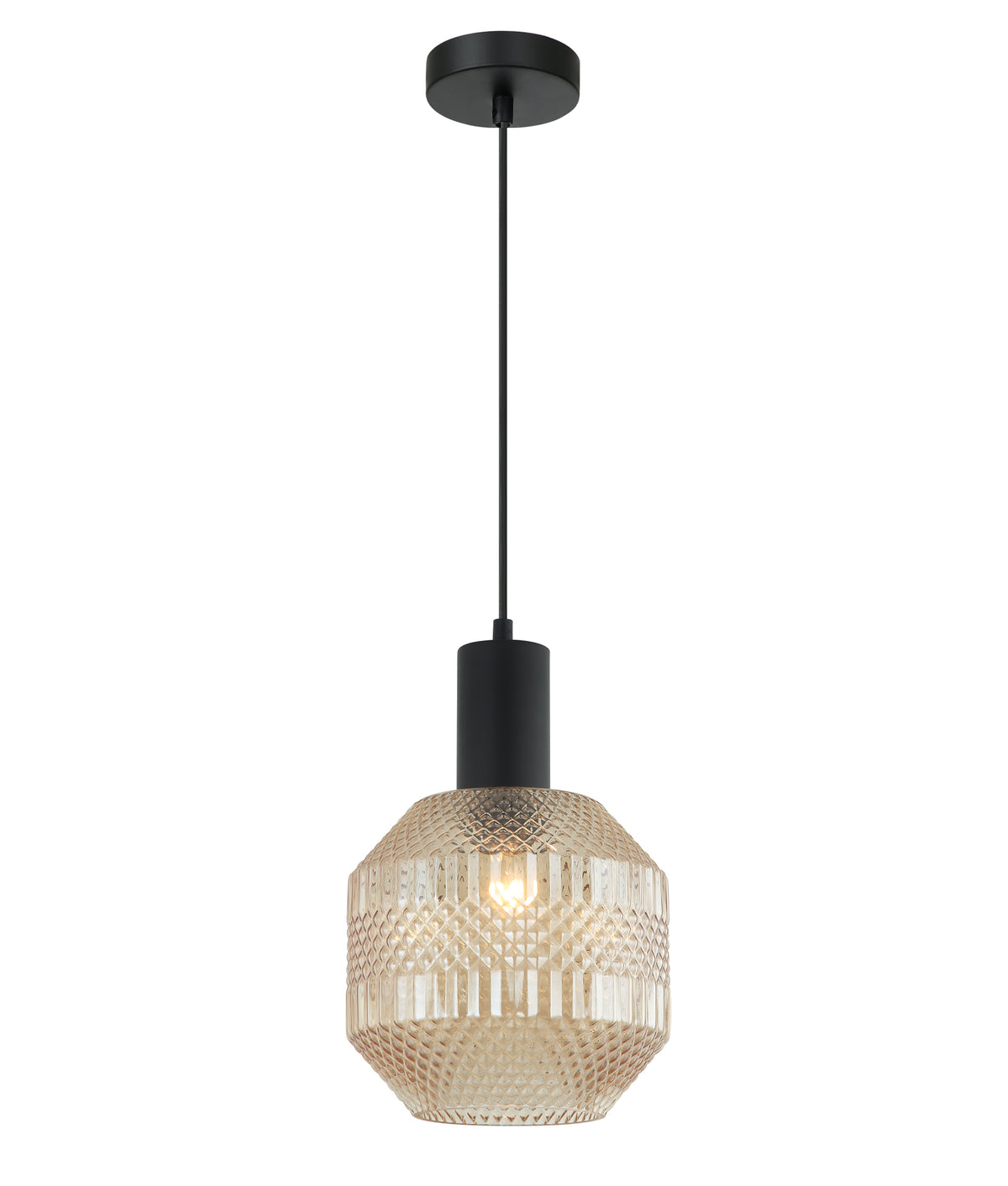 MARACA Interior Glass Jar With Quadrilateral Segment Pendant Light- Am ...