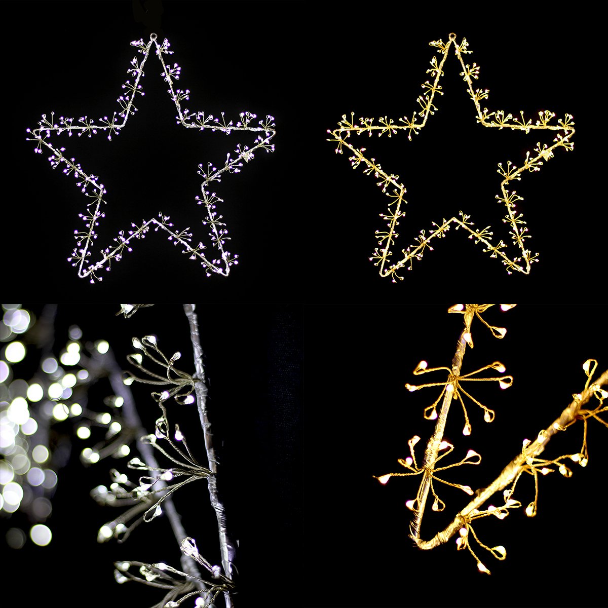 Starburst Star Christmas Display Wall Light - Dual Colour — lightsuponline