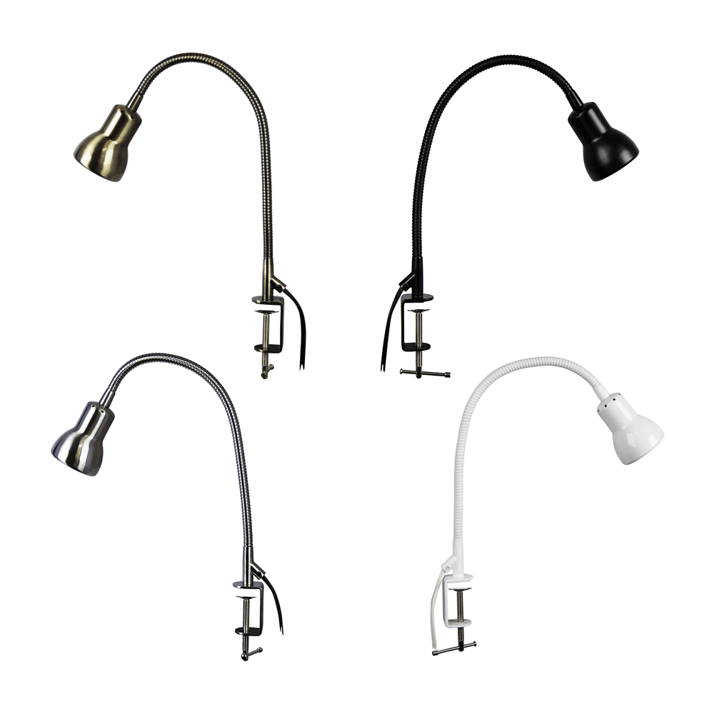 Scope Adjustable Goose-neck Clamp Table Lamp