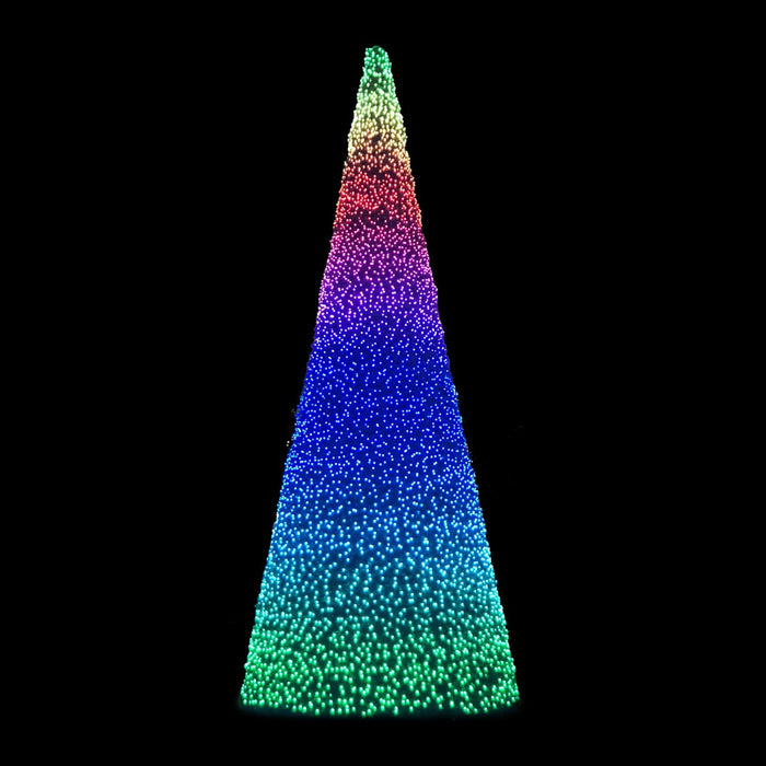 Twinkly Pro Cone Tree - 13.1ft/19.7ft — lightsuponline